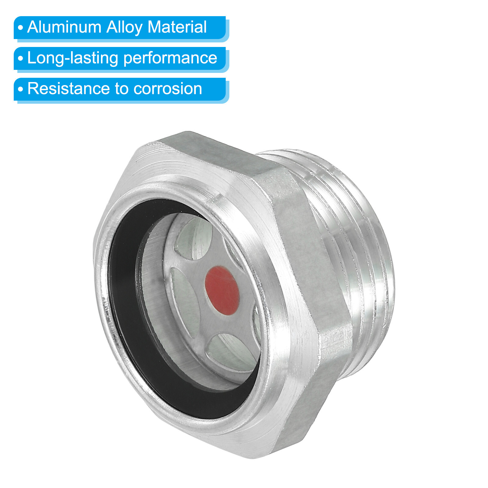 Air Compressor Oil Sight Glass, 2 Pack 3/4" NPT Aluminum Oil Liquid ...