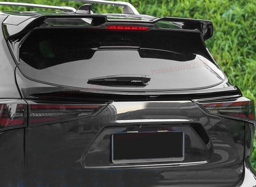 Carbon Fiber Look Rear Tail Door Spoiler Wing For Toyota Highlander ...