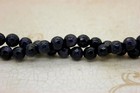 Navy Blue Sandstone Faceted Round Gemstone Beads - RNF04 | eBay