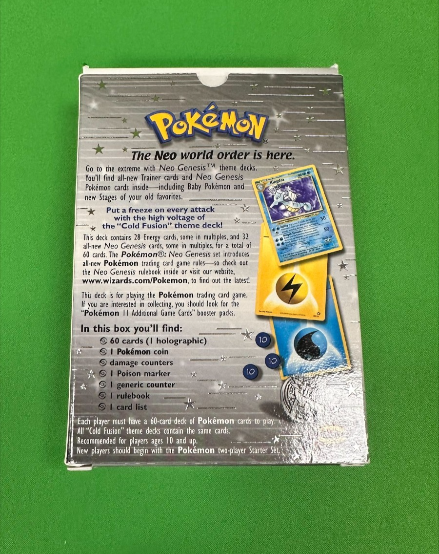 Pokemon Cold Fusion Theme Deck WOTC Neo Genesis 2001 Complete Damaged ...