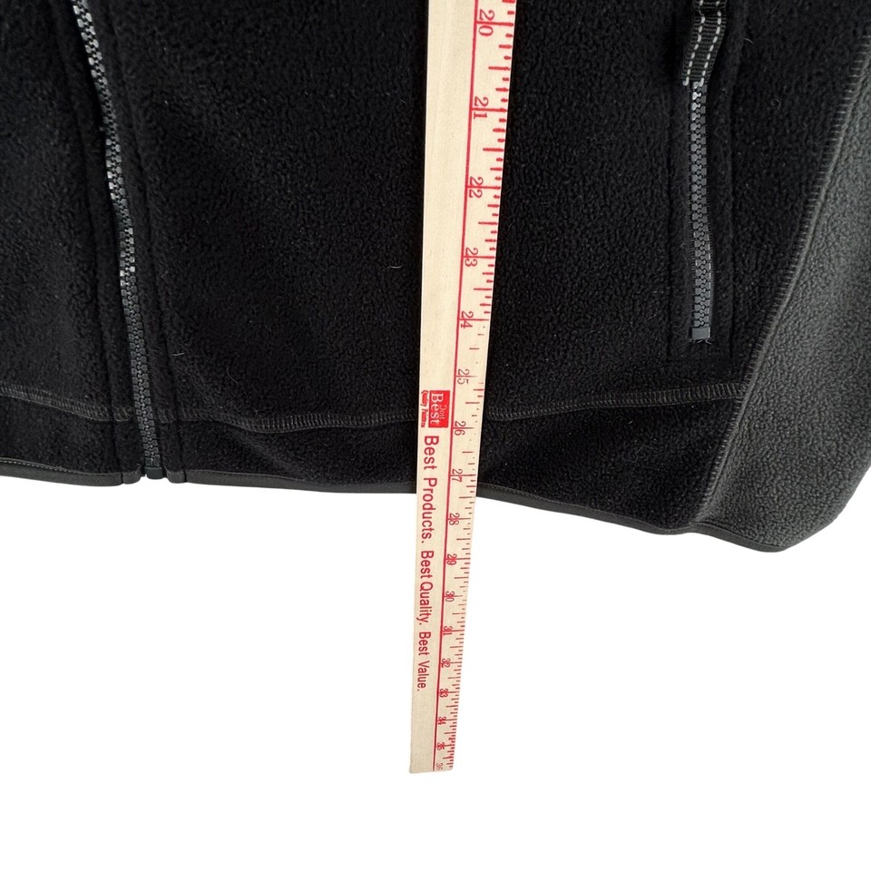 Destination Above Sea Level Mens Black Grey Fleece Zip Up Vest Size X ...