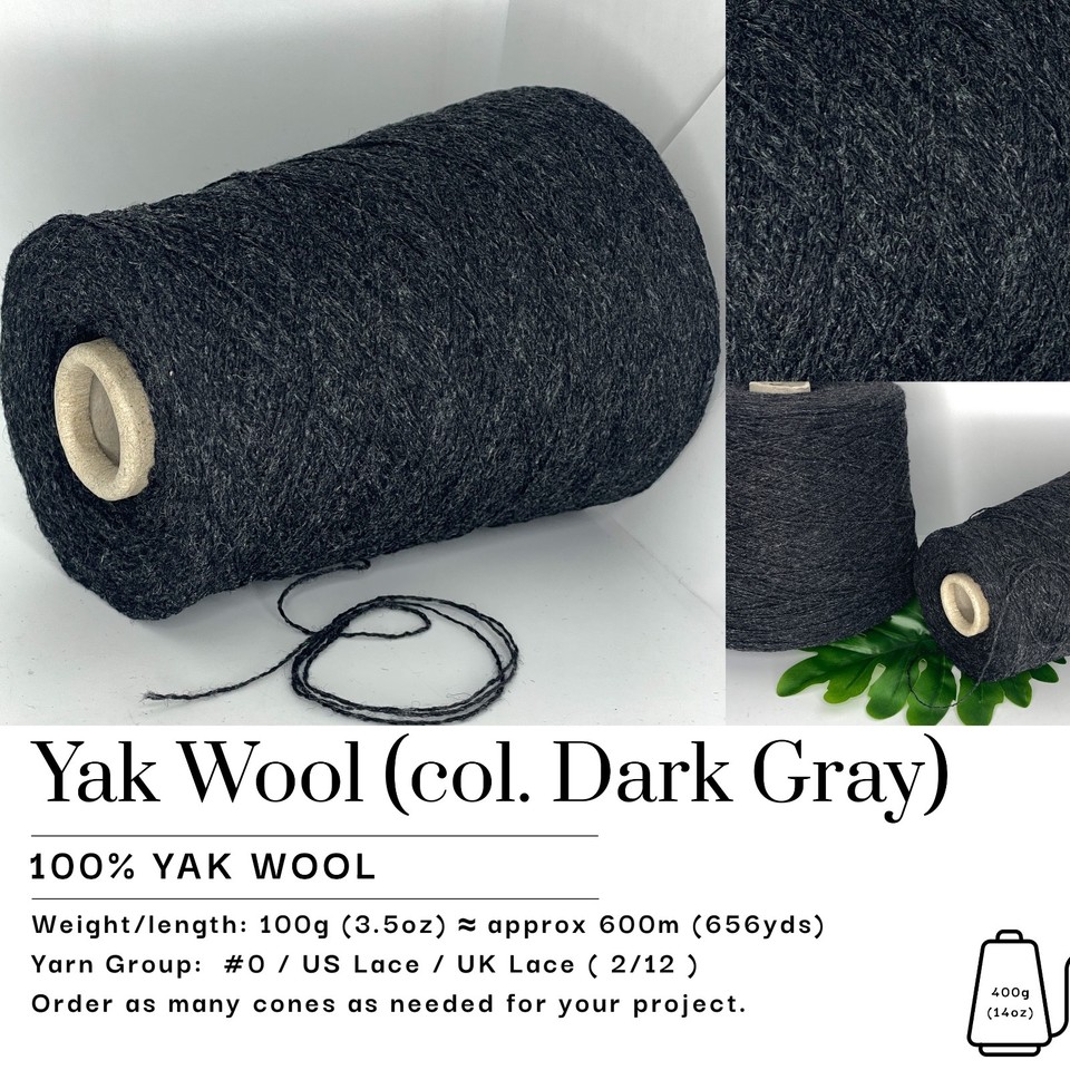 Yak Wool Cone Yarn for Knitting Crochet Crafts *USA TARIFF FREE* | eBay