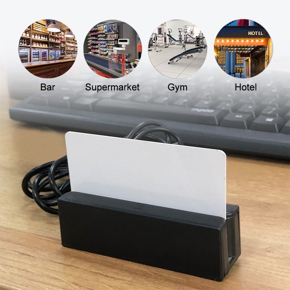 3 Tracks Magnetic Stripe Card Reader Card Swiping Machine Card Reader ...