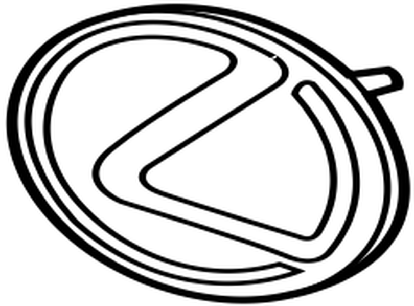 90975-02125 Toyota Emblem, radiator grille (or front panel) 9097502125 ...