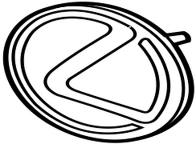 90975-02125 Toyota Emblem, radiator grille (or front panel) 9097502125 ...