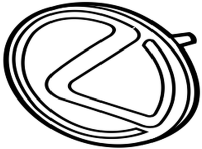 90975-02125 Toyota Emblem, radiator grille (or front panel) 9097502125 ...