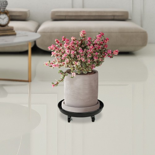 Planter Trolley 16 Inches Heavy Duty Plant Stand with Lockable Wheels ...
