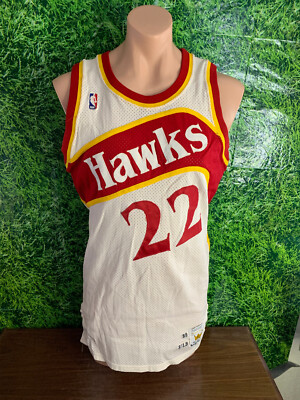 1989-1990 Atlanta Hawks Basketball #22 Roy Marble Rookie Game Jersey ...