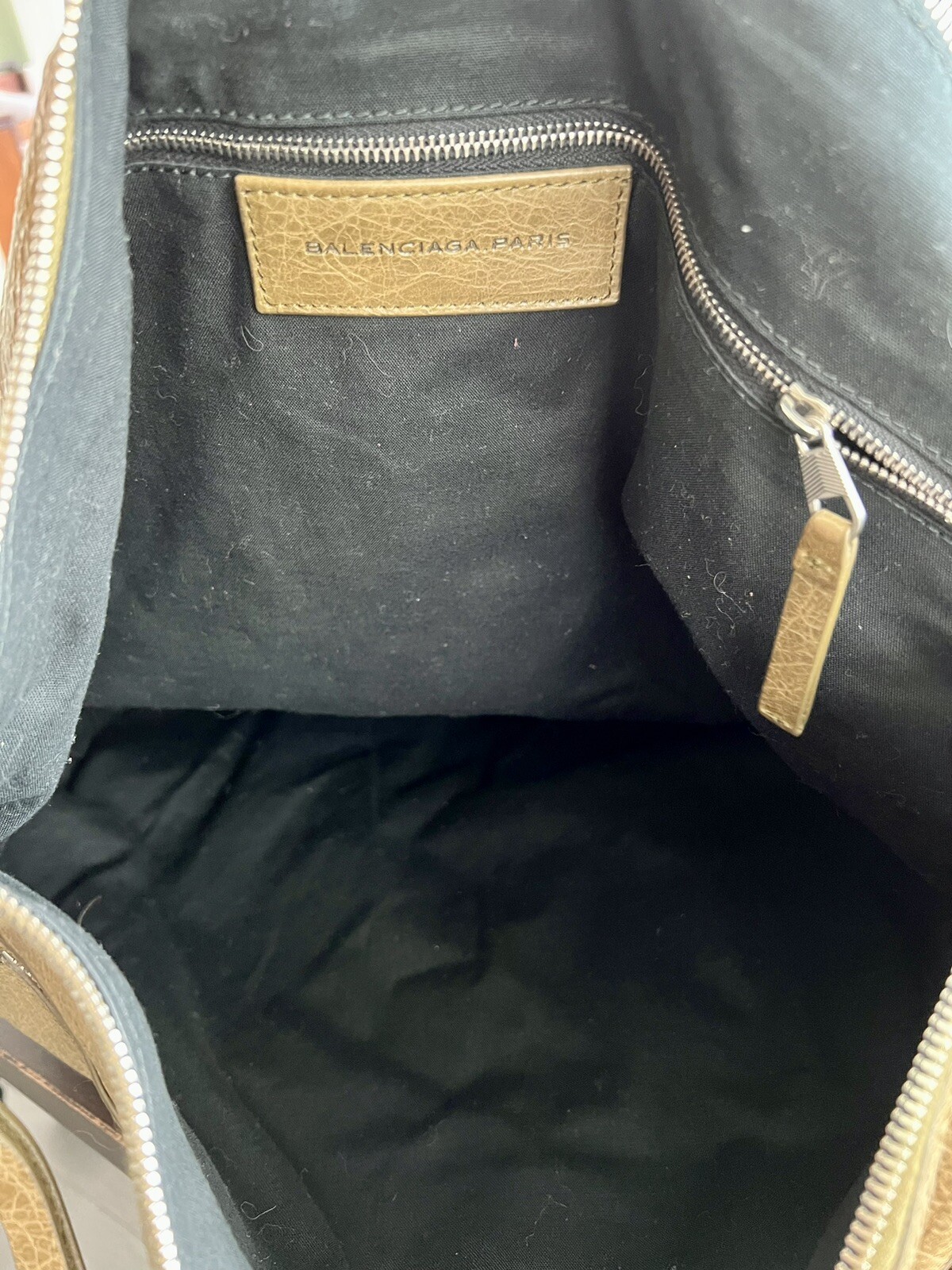 Balenciaga XL Courier Hobo Messenger Leather Bag Gree… - Gem