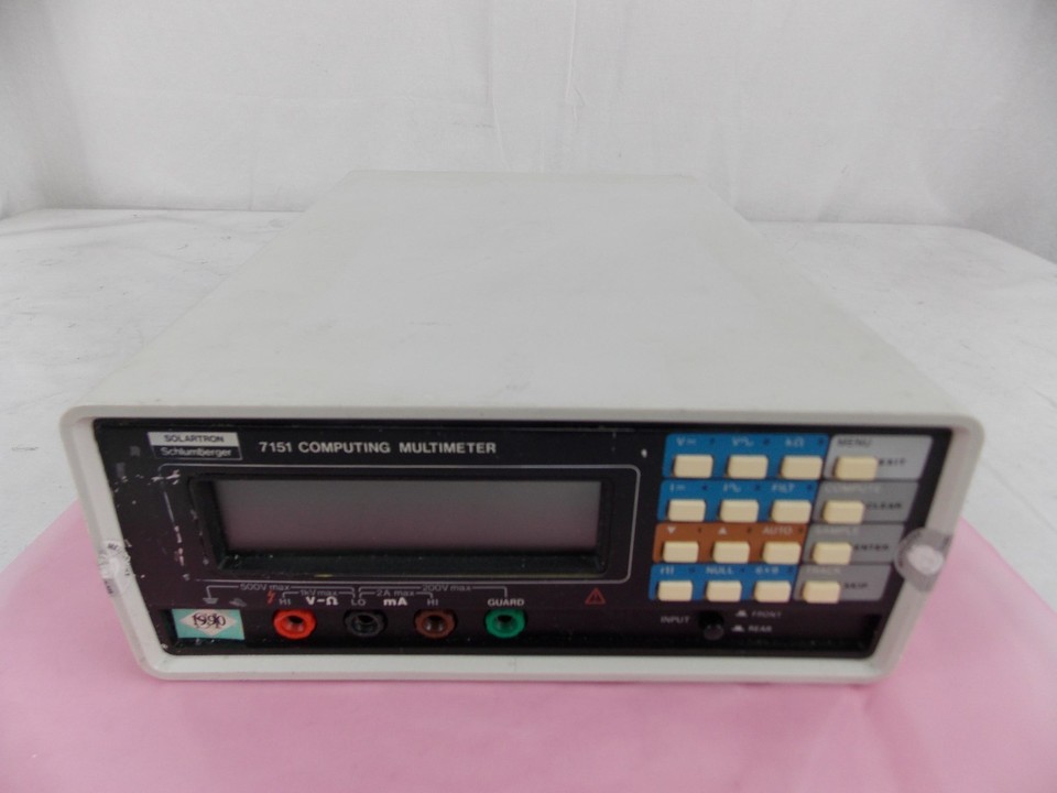 SOLARTRON SCHLUMBERGER 7151 COMPUTING DIGITAL MULTIMETER *TESTED* | eBay