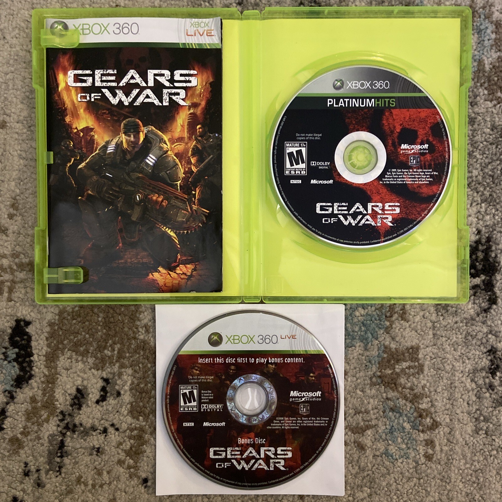 🔥 Gears of War - Two-Disc Edition (Xbox 360, 2008) CIB. Mint Disc. See ...