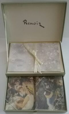 Renoir Stationary & Note Card Set Museum Gift Shop Storage Box & Desk ...