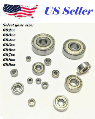 10pcs 692ZZ 693ZZ 694ZZ 695ZZ 696ZZ 697ZZ 698ZZ 699ZZ Deep Groove Ball ...