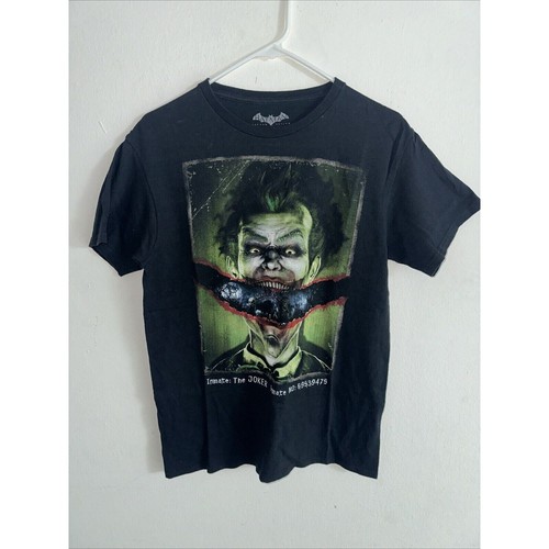 Batman Arkham Asylum Joker Inmate T-shirt Black Mens Size Medium | eBay