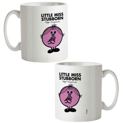 Little Miss Stubborn Mug Mr Men Hot Drinks Cup Gift | eBay UK