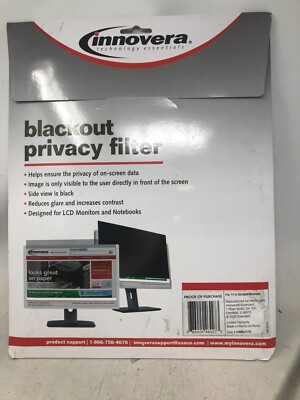 Innovera Blackout Privacy Filter Size 17" New | eBay