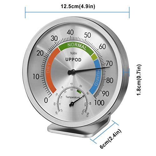 LittleGood 5" Indoor Outdoor Hygrometer/Thermometer Humidity Gauge ...