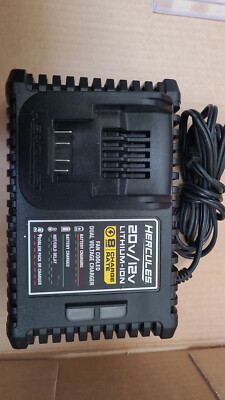 Hercules HC04 Lithium Ion 20v/12v Multi Voltage Battery Fast Charger # ...
