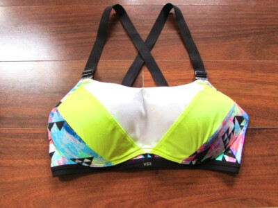 VICTORIAS SECRET SPORT ~ Size 34C 36B ~ Neon THE ULTINMATE Knockout ...