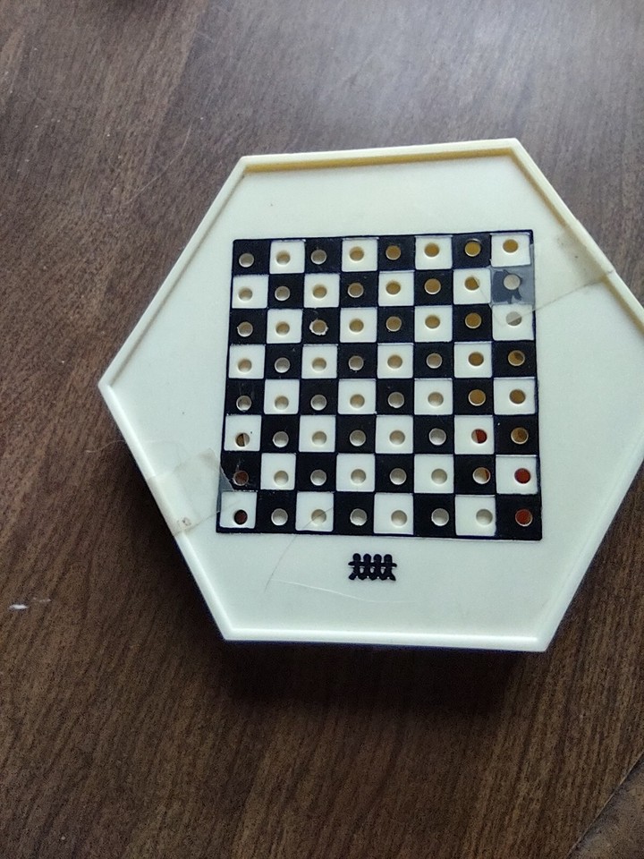 Vtg Chinese Checkers Mini Game Hong Kong Pressman Toy Corp Chinese ...