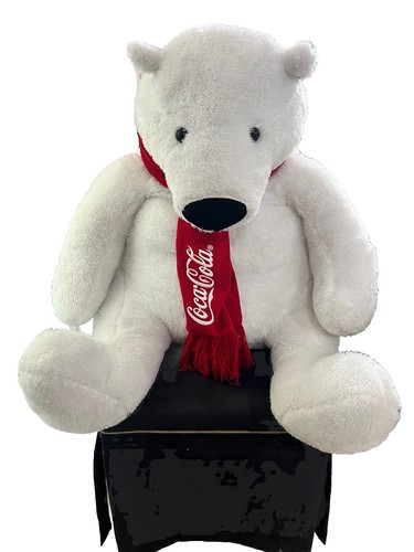 COLLECTIBLE HUGE 30" COCA COLA POLAR BEAR PLUSH STUFFED ANIMAL !!!!! | eBay