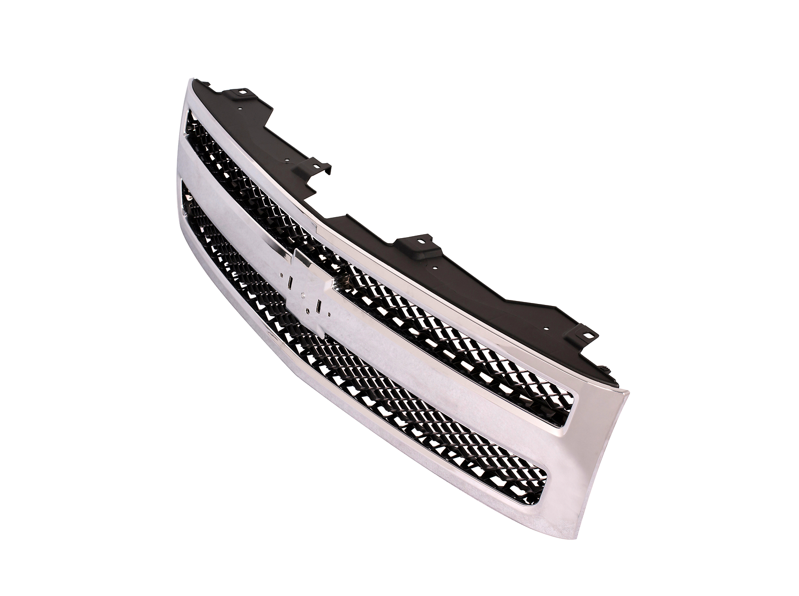 Front Chrome Grille w/Black Insert For 07-13 Chevy Silverado 1500 ...