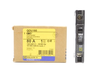 SQUARE D QOU180 80A 120/240V NSMP | eBay