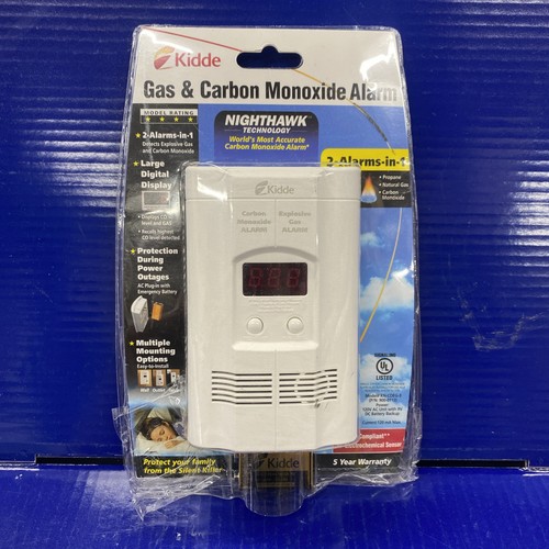 Kidde Gas + Carbon Monoxide ALARM Plug -in with 9V Battery Backup ...