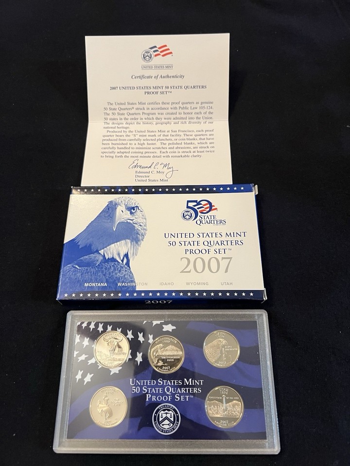 2007-S US 50 State Quarter Proof Set in OGP with COA | eBay