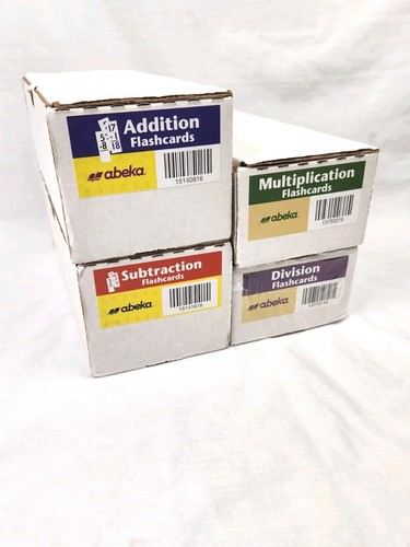 ABeka Math Flashcards Lot Addition Subtraction Multiplication Division ...