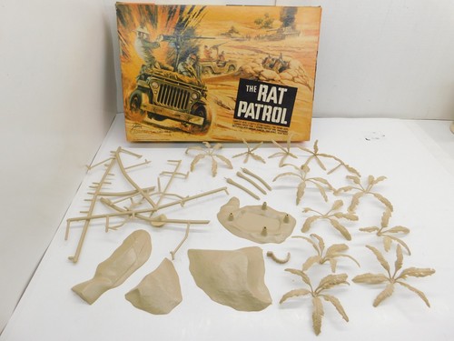 AURORA PLASTICS 1967 "PARTS ONLY" for THE RAT PATROL MODEL KIT in ...
