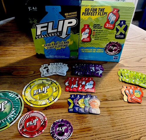 Hasbro Flip Challenge Game Water Bottle Target Tricks Stunts Skill Dude ...