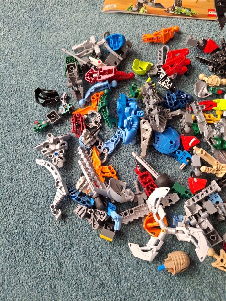 Lego Bionicle 8982, 8991 Bionicles Spare Parts Bundle Joblot Part Built ...