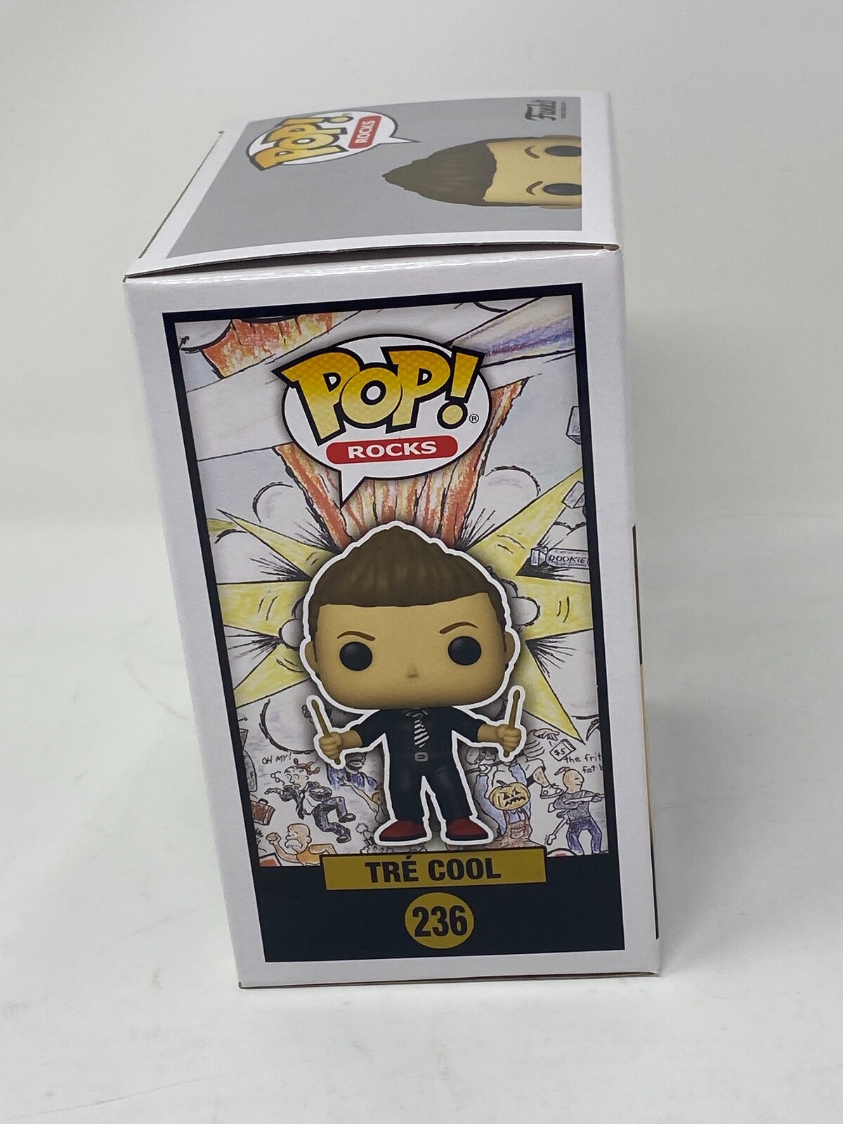 Tre Cool Signed Autographed Funko Pop Figure Green Day #236 Beckett COA ...