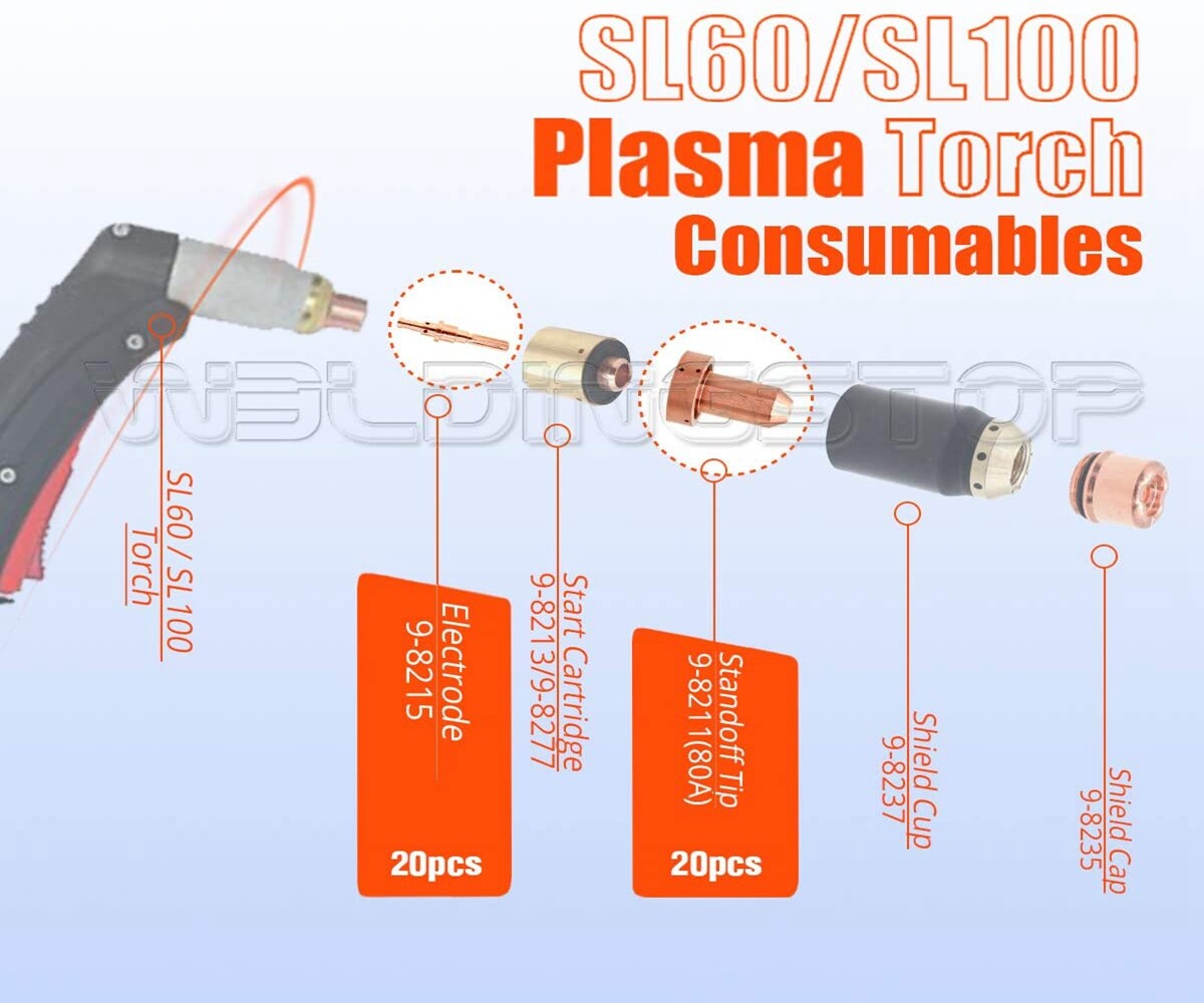 Cutmaster 52 Consumables Electrode 9-8215 for SL60 Torch Thermal ...