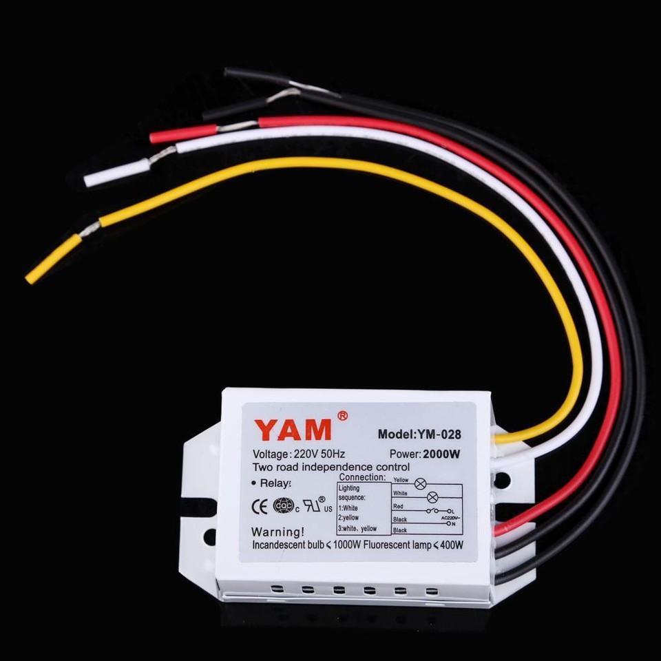 220V 2 Ways Independence Control Switch Segment Switch for Energy ...