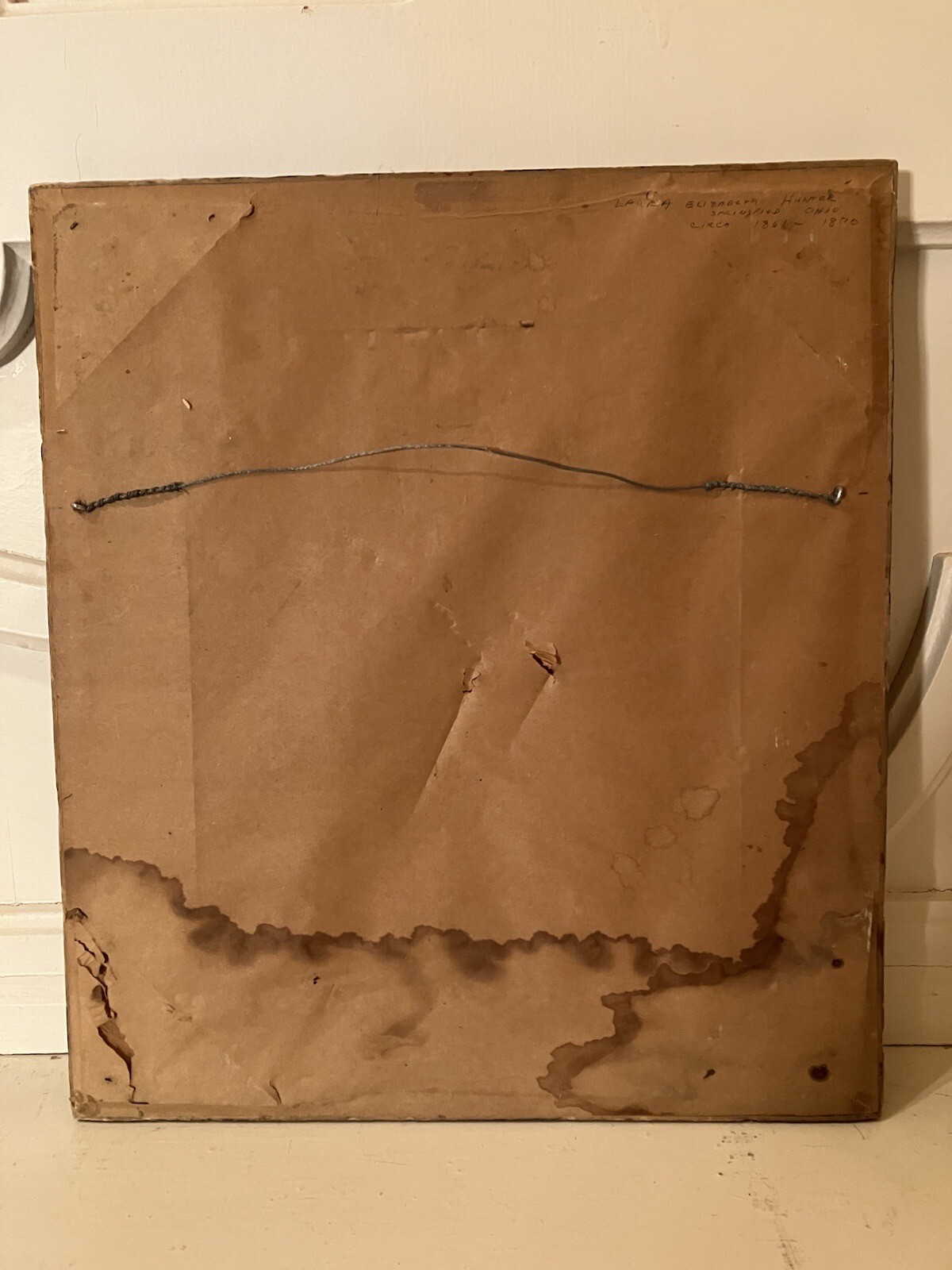 Antique Watercolor Landscape Painting Laura Elizabeth Hunter Nicely ...