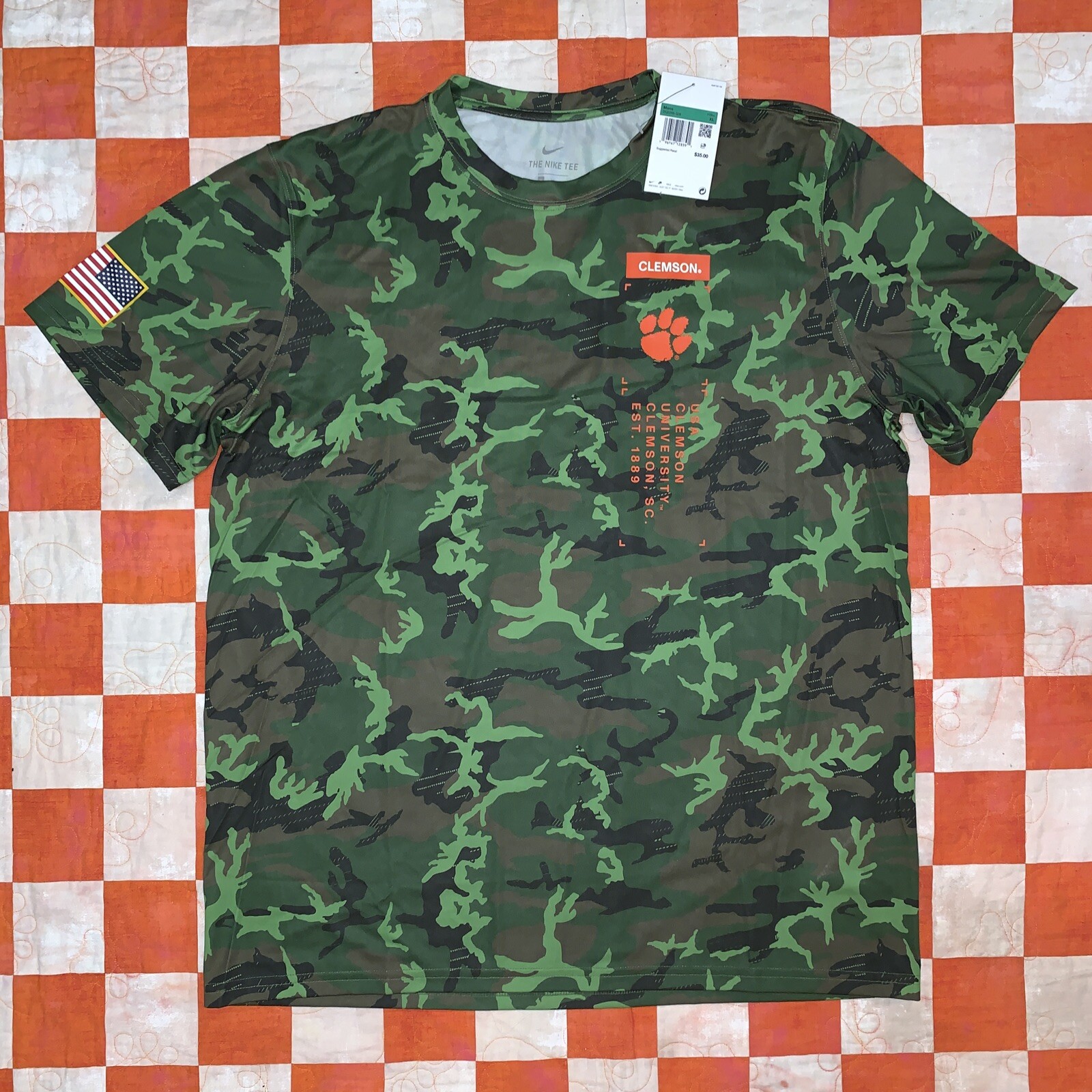Men's Clemson Tigers Nike Military Appreciation Camo Shirt Salute ...
