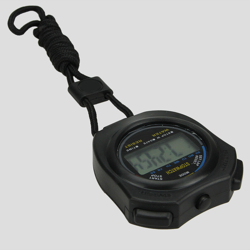 Stopwatch Digital LCD Sports Counter Timer Watch Handheld Countdown ...