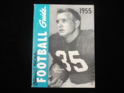 1955 Official NCAA Football Guide - Joe Childress Cover | eBay