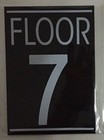 FLOOR 7 SIGN (BLACK 5.75X4)-REF24-1027 | eBay