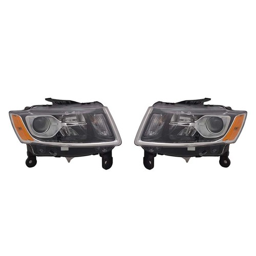 NEW PAIR OF HEADLIGHTS FITS JEEP GRAND CHEROKEE 5.7L 6.4L 2014-2016 ...