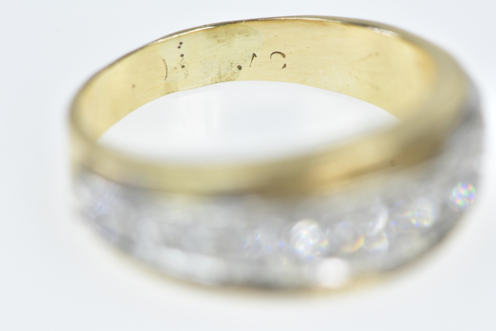 14K 0.87 Ctw Men's Vintage Diamond Wedding Band Ring Yellow Gold *78 | eBay