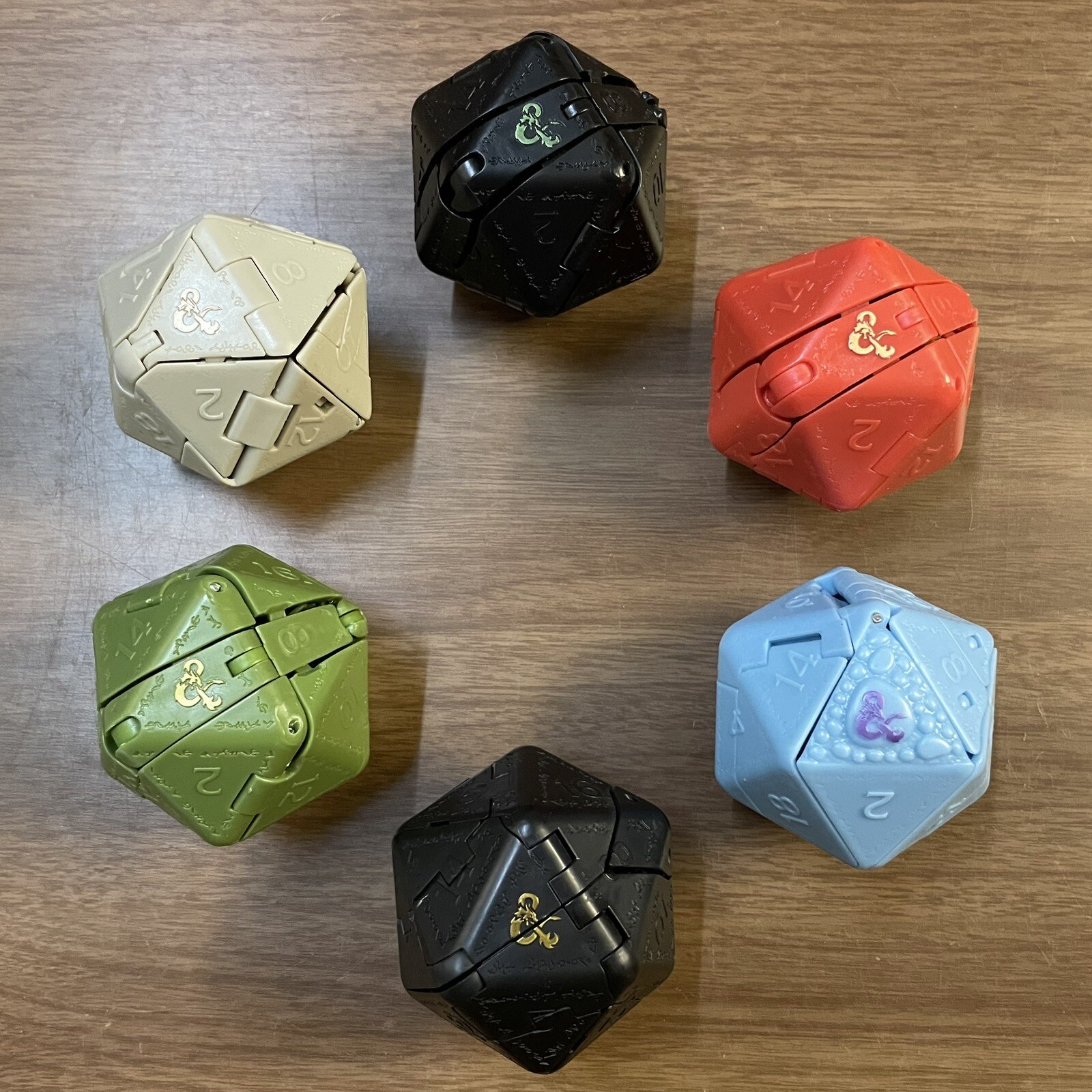 Dungeons & Dragons Dicelings Lot Of 6 BEHOLDER OWLBEAR DISPLACER BEAST ...