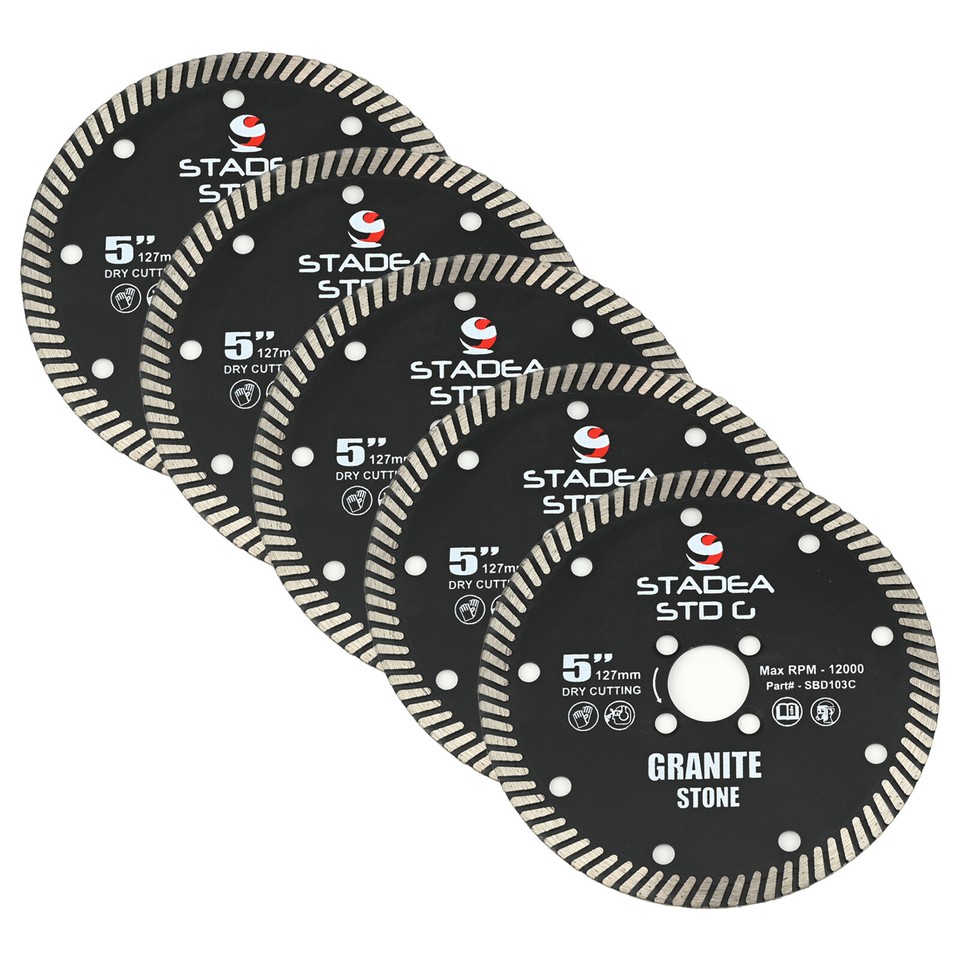 Stadea Diamond Saw Blade Continuous Turbo Dry Cutting for Granite ...