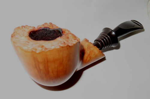 PAUL PERRI FREEHAND PIPE W/ PLATEAU RIM & SHANK BASE - PIPESTUD | eBay