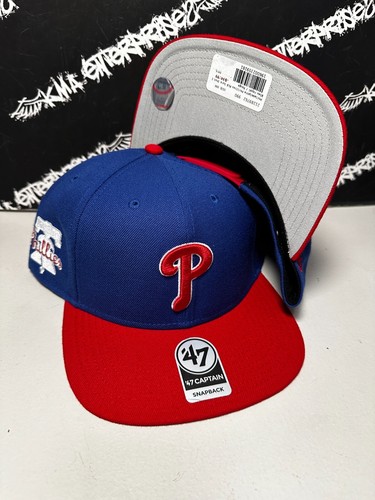 NWT '47 Brand Philadelphia Phillies Bell Logo PATCH Blue Red Snapback Hat NEW | eBay