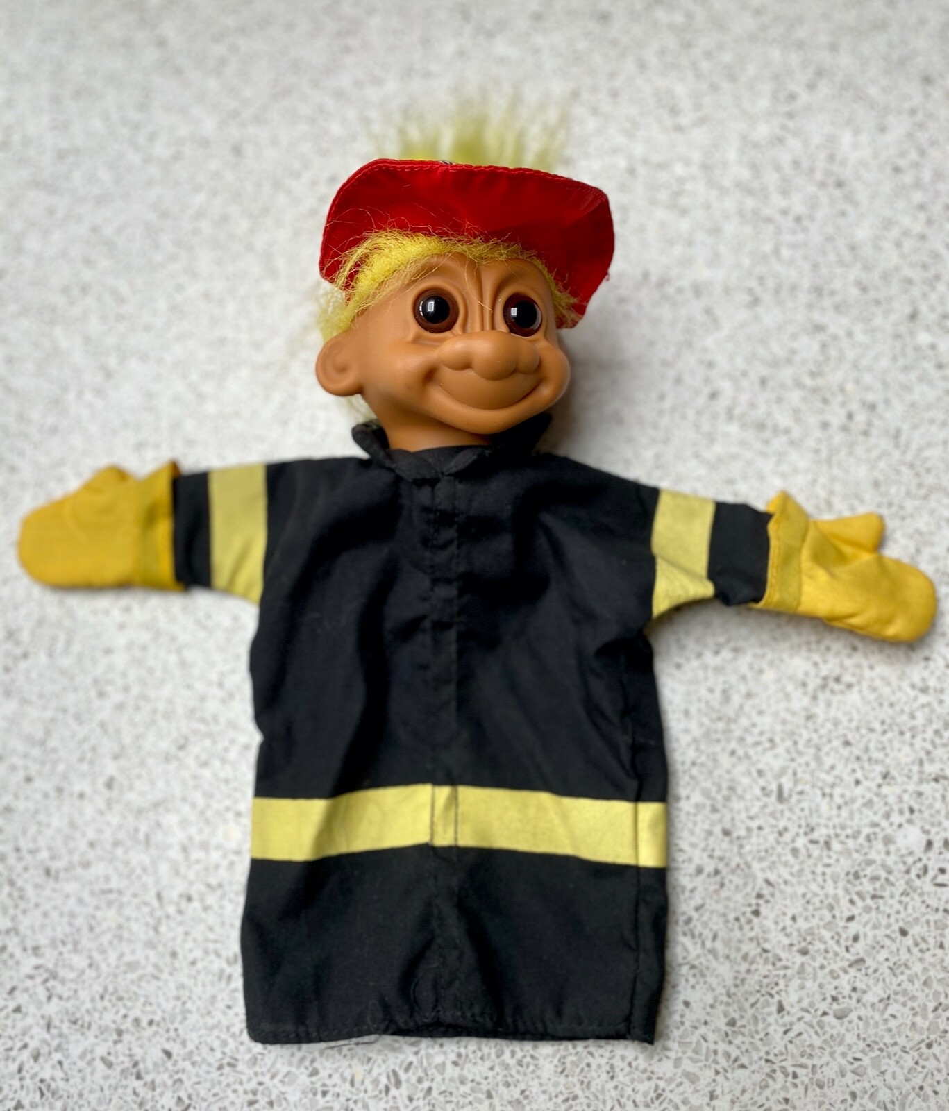 VINTAGE TROLL HAND PUPPET FIREMAN RARE VINTAGE RETRO TOY RUSS 1990s ...