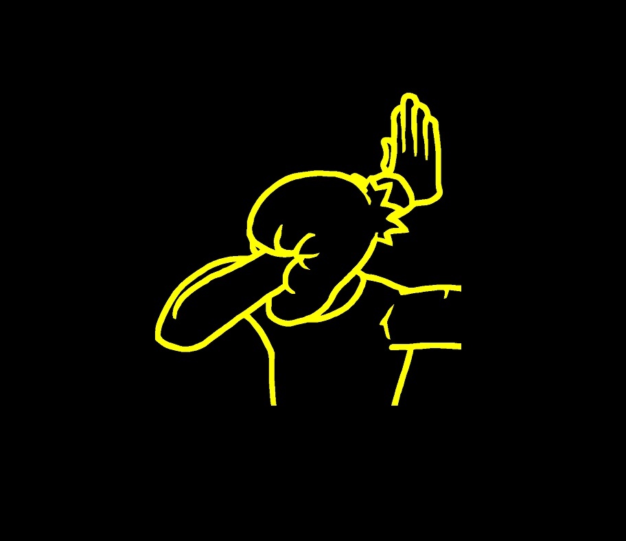 Ultra Facepalm Extreme Face Palm Meme Vinyl Decal Sticker Window Glass