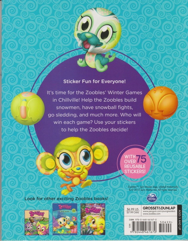 Zoobles! - The Chillville Winter Games Sticker Stories (With over 75 ...